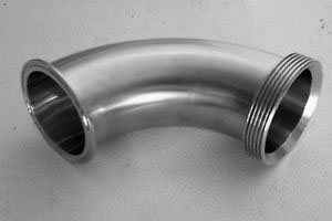 Sanitary Clamp Elbow With Threaded | Elbow One End Male